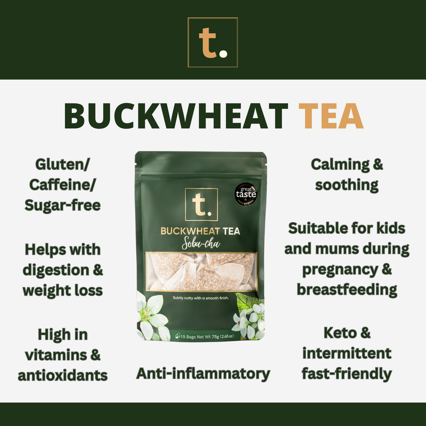Tea with Benefits: 6 Reasons Why You Should Drink Buckwheat Tea – T ...